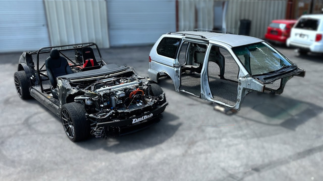 Body Swapped Dodge Challenger Is A Tesla Underneath And Is Here To Hurt ...